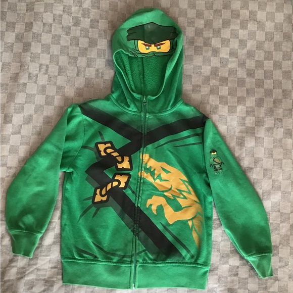 Lego | Jackets & Coats | Lego Ninjago Lloyd Green Ninja Zip Up Hoodie ...